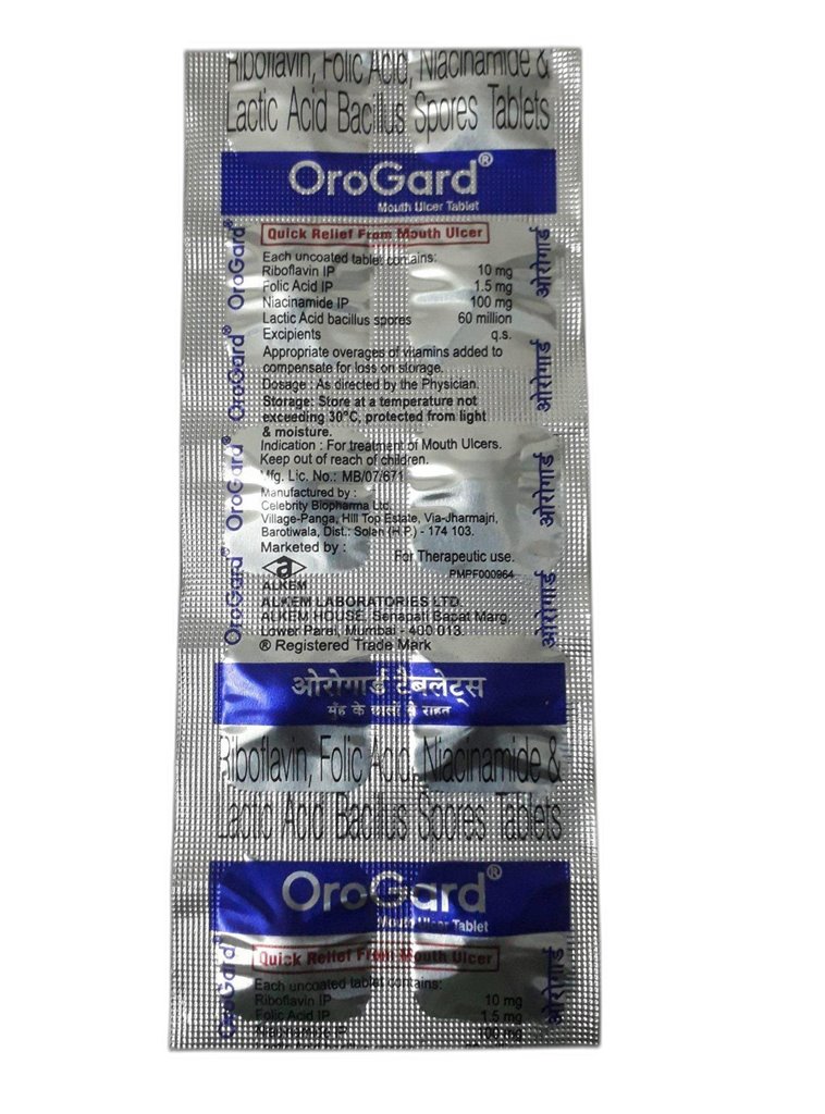 Orogard Tablet - Oral Hygiene Medicine Containing Sodium & Chlorhexidine