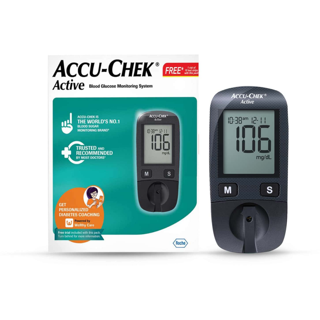 Accu-Chek Active Glucometer - Fast & Accurate Blood Sugar Monitoring
