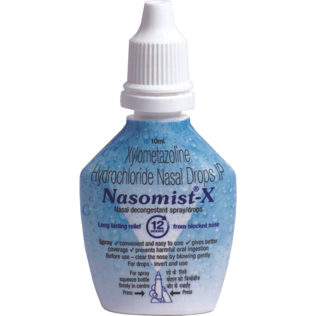 Nasomist-X 0.1% Nasal Spray - Fast Nasal Congestion Relief