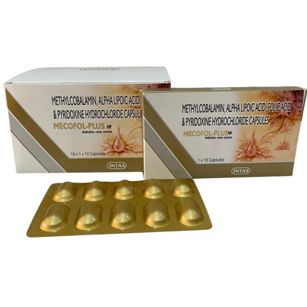 Mecofol Plus Capsule - Folic Acid, Iron, Vitamin B12 Support | Intas