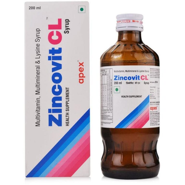 Zincovit-CL Syrup 200ml - Essential Multivitamin Syrup for Immunity Support