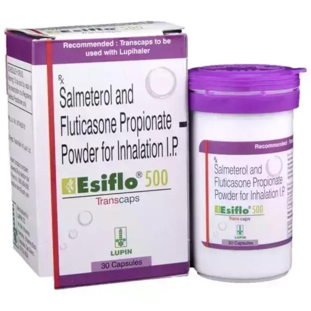 Esiflo 500 Transcaps - Effective Asthma and COPD Treatment