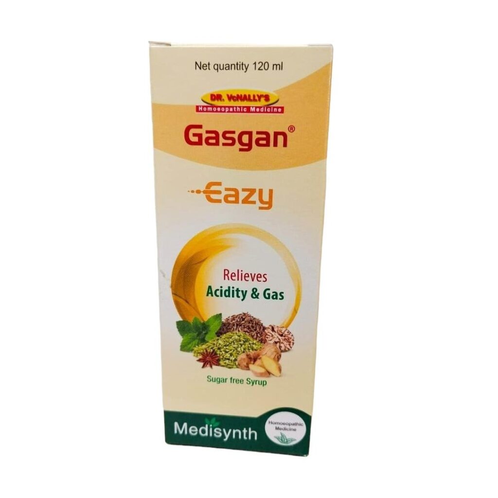 Gasgan Eazy Syrup 120ml - Relief for Gas & Bloating | Medisynth