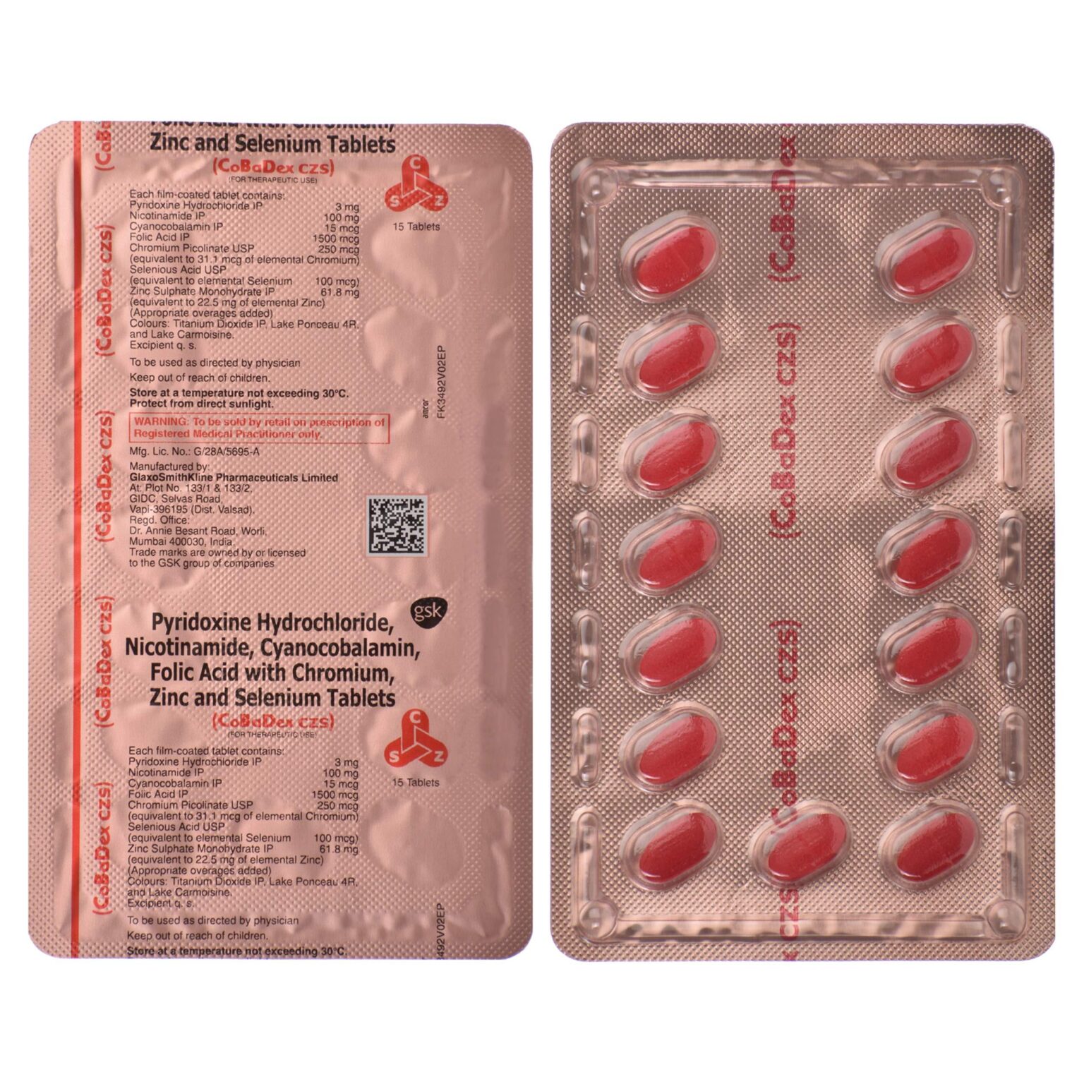 Cobadex-CZS Liver Support Supplement | B Complex & Vitamin B12 - Gsk