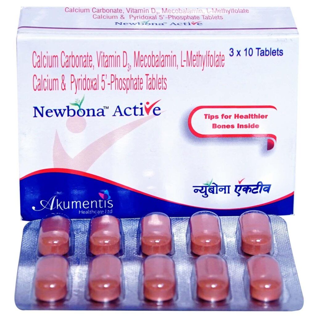 Newbona Active Tablet - Essential Vitamins & Minerals for Bone Health ...