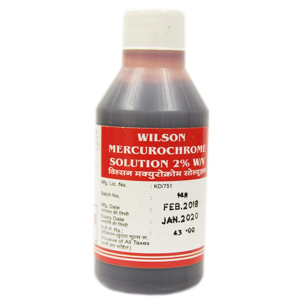 Wilson Mercurochrome 100ml (Merbromin) by Wilson Medicine - Antiseptic ...