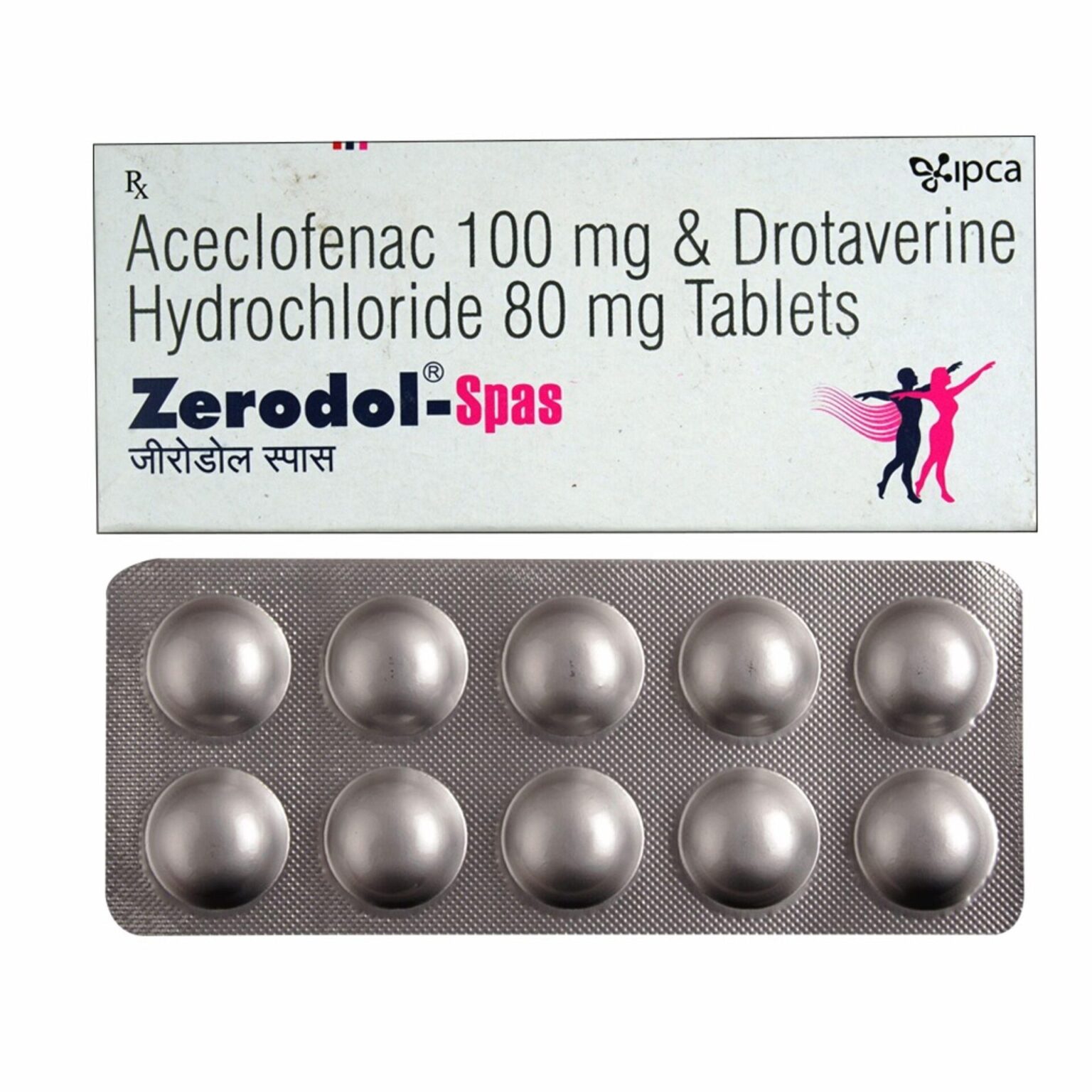 Zerodol Spas Tablet - Relieve Pain & Spasms | Aceclofenac, Drotaverine ...