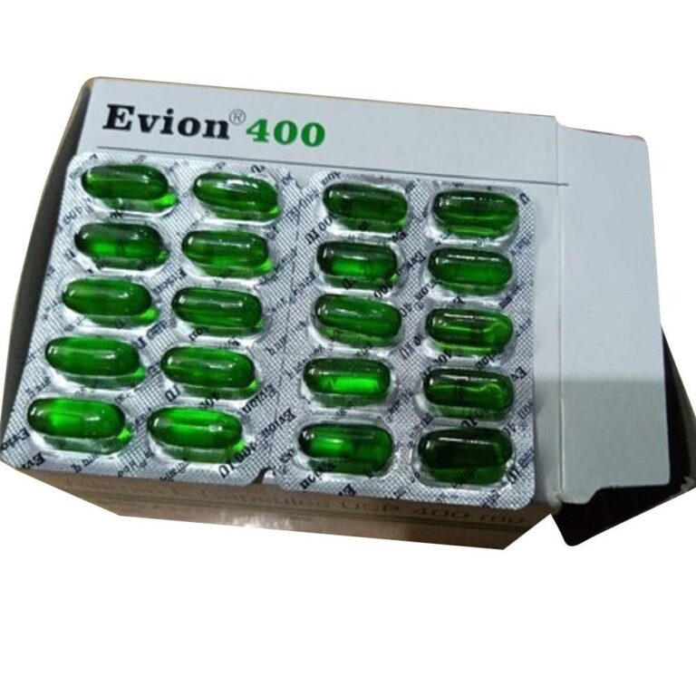 Evion 400mg Capsule - Dietary Supplement with D-Alpha Tocopherol | E ...